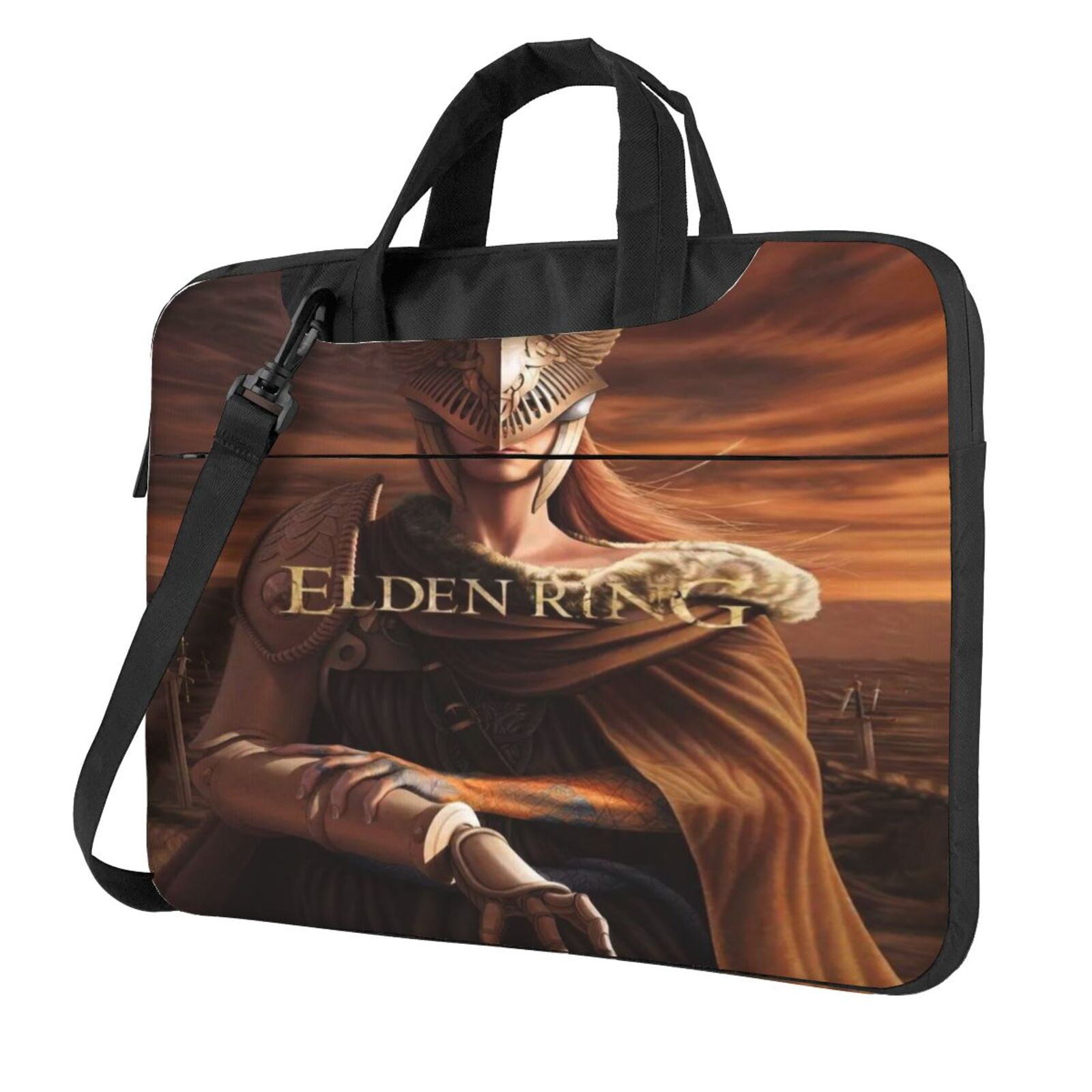 Elden Ring Laptop Bag with Extra Pocket Soft Carrying Handle & Shoulder ...