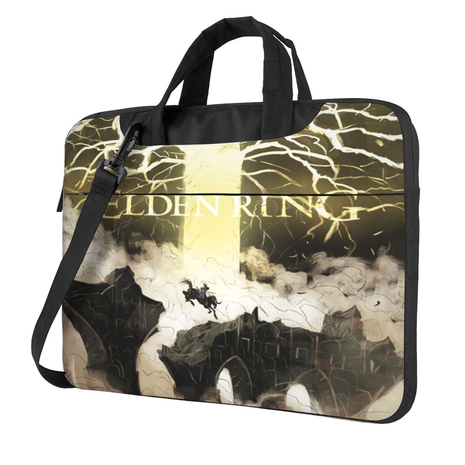 Elden Ring Laptop Bag with Extra Pocket Soft Carrying Handle & Shoulder ...