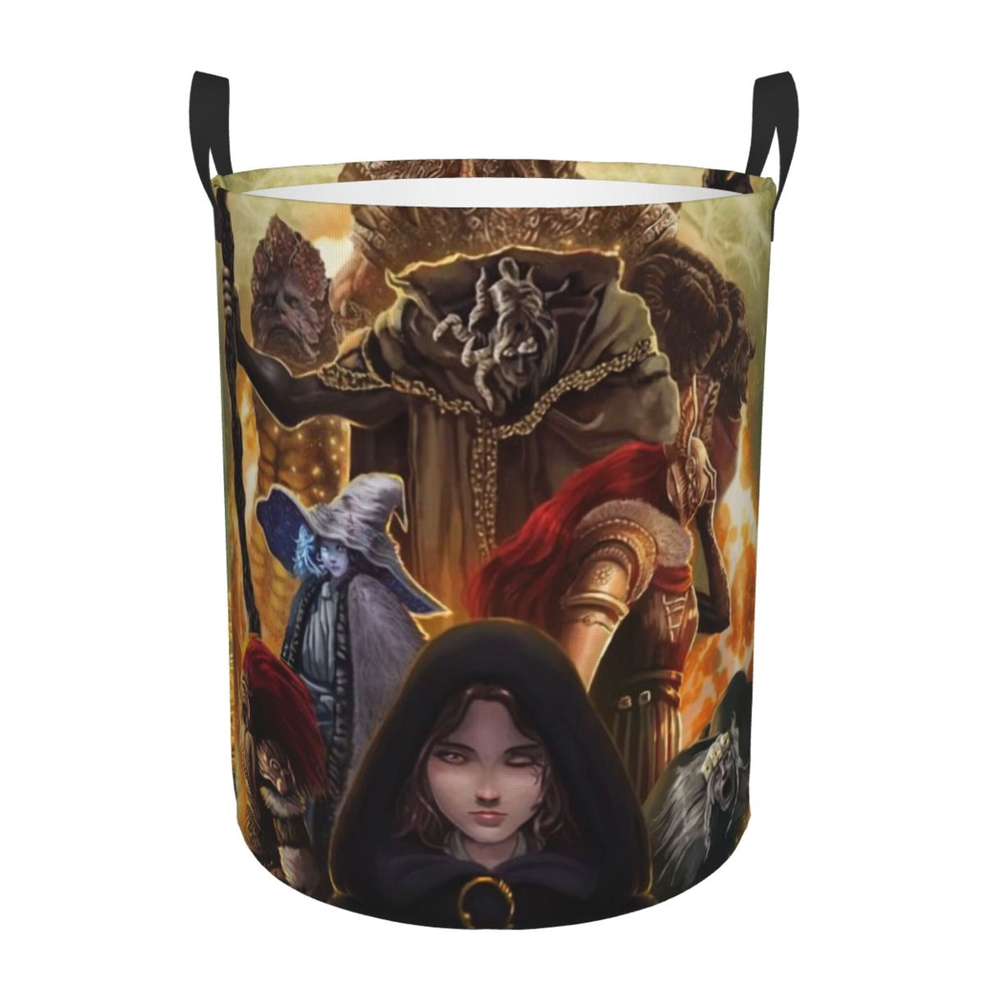 Elden Ring Laundry Hamper Basket, Waterproof Collapsible Circular ...