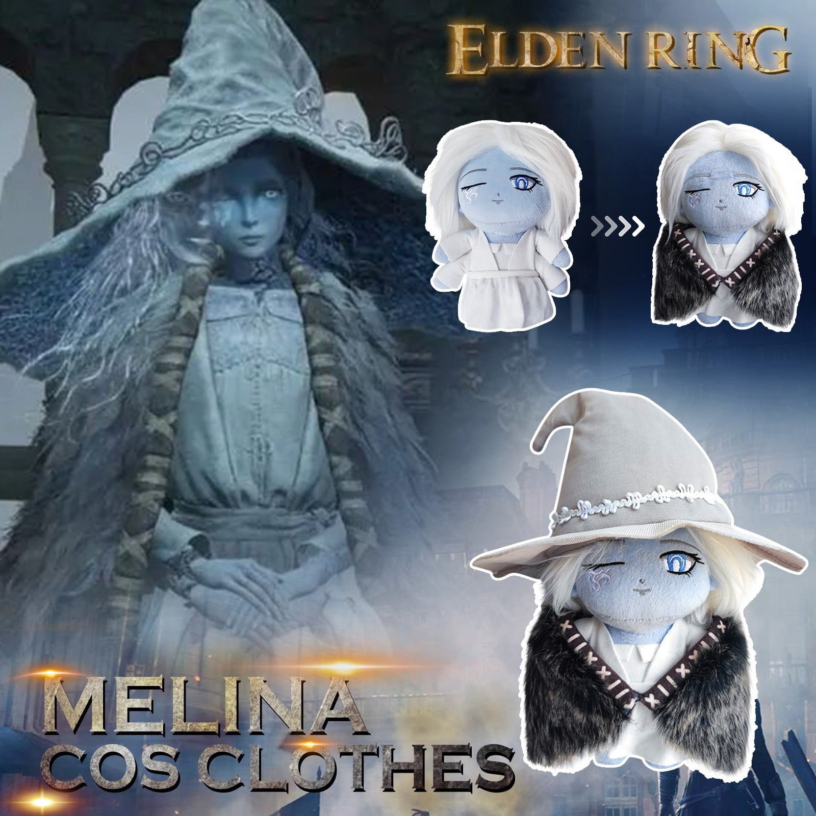 Elden Ring - Melina, Anime Game Stuffed Animals Plush, Elden Ring ...