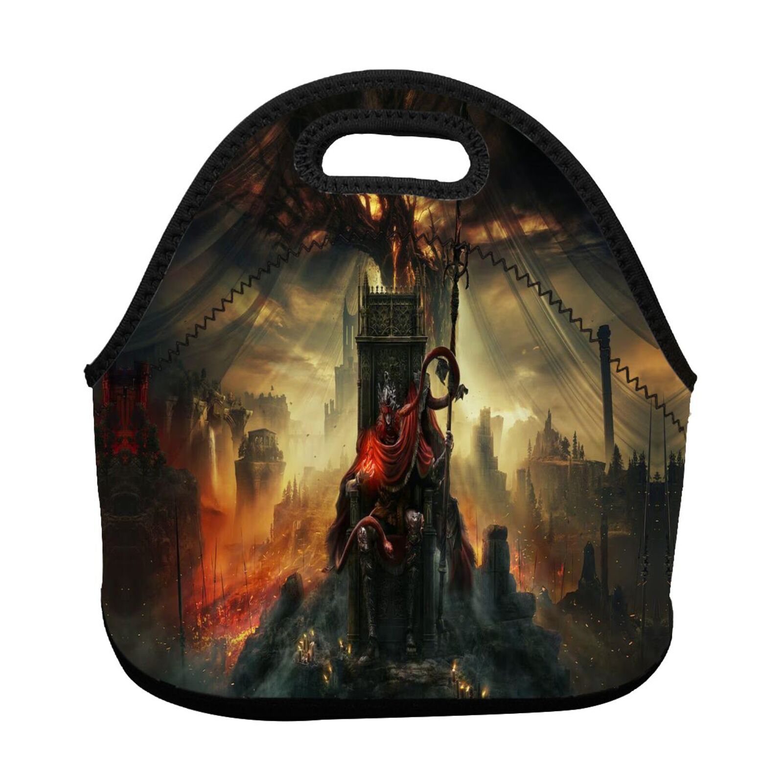 Elden Ring Neoprene Insutated Lunch Bag Cute Cartoon Lunch Box Resuable ...