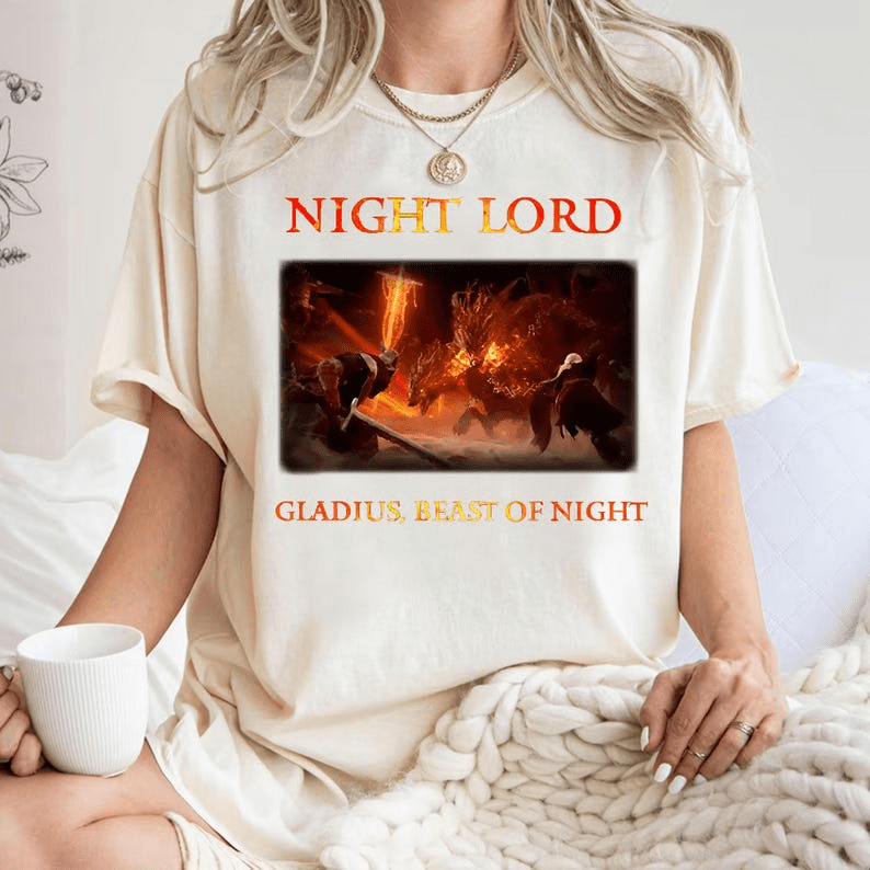 Elden Ring NightReign Night Lord T-Shirt, Gladius Beast of Night Tee ...