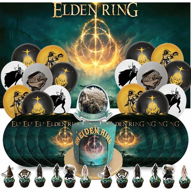 Elden Ring Party Supplies Plates Decorations Birthday Cake Topper ...