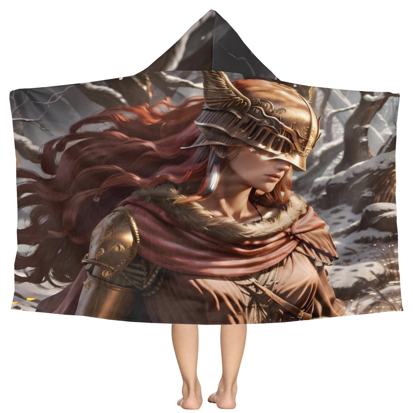 Elden Ring Pattern Beach Poncho - Microfiber - Towel - Kids Lightweight ...