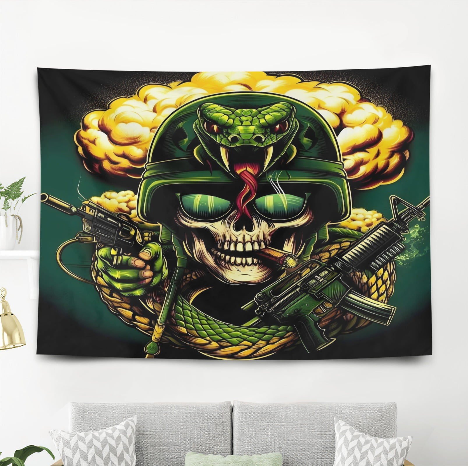 Elden Ring Pattern Wall Hanging 50*177 Inches High-Quality Peach Skin ...