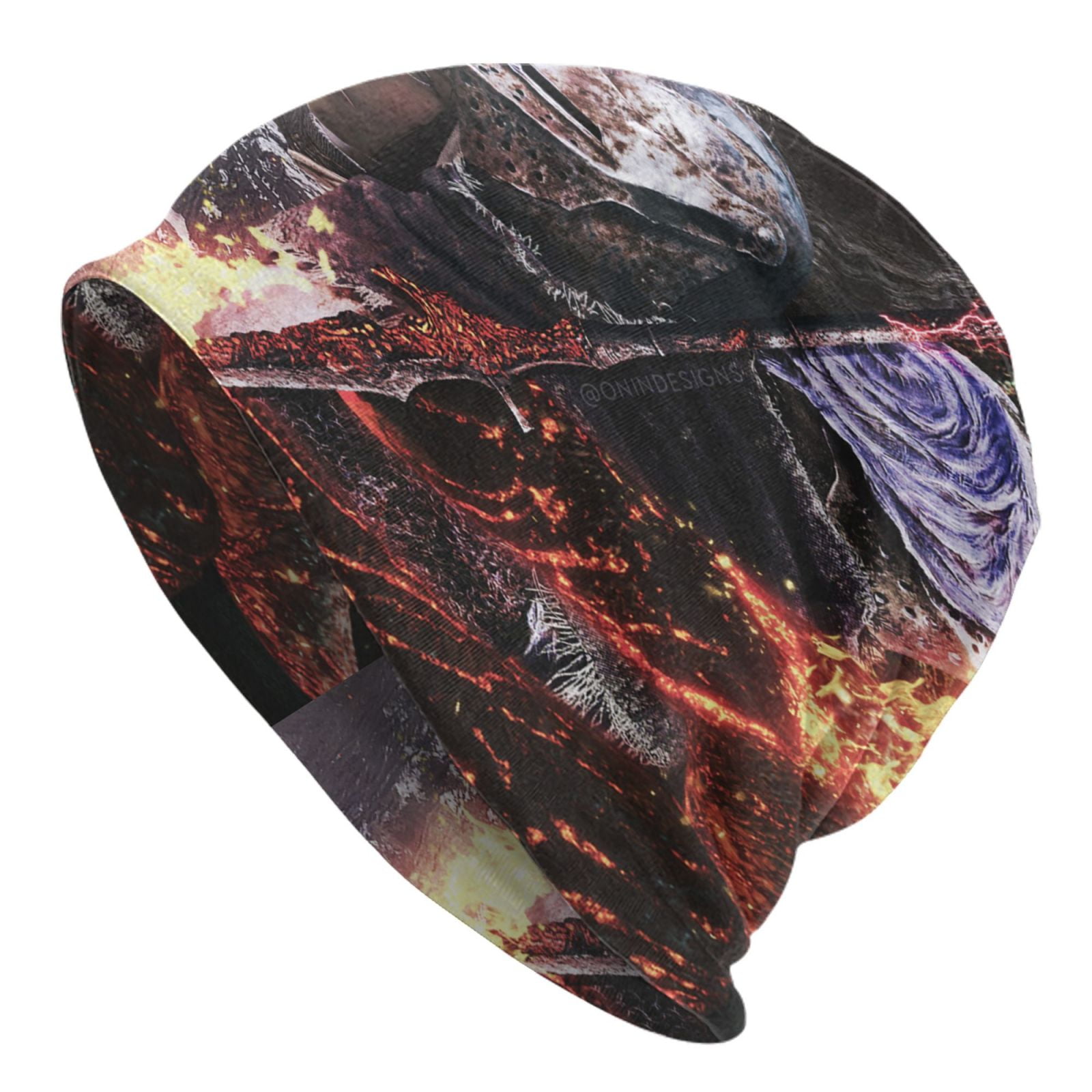 Elden Ring Slouchy Beanie Hats Stretch Chemo Headwear Caps Baggy Sleep ...