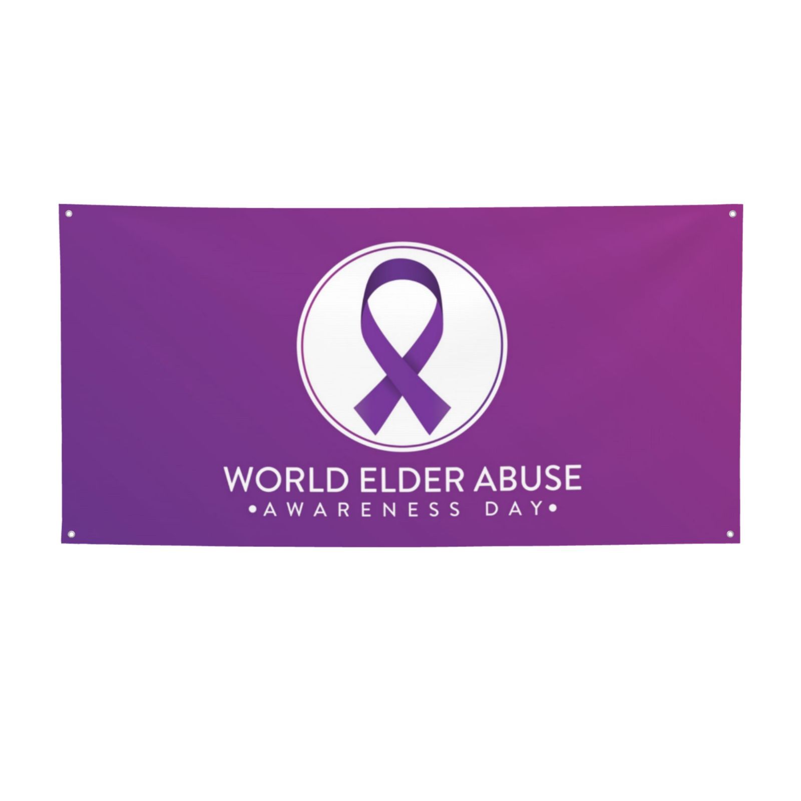 Elder Abuse Awareness Banner Backdrop Porch Sign Medium Holiday Banners ...