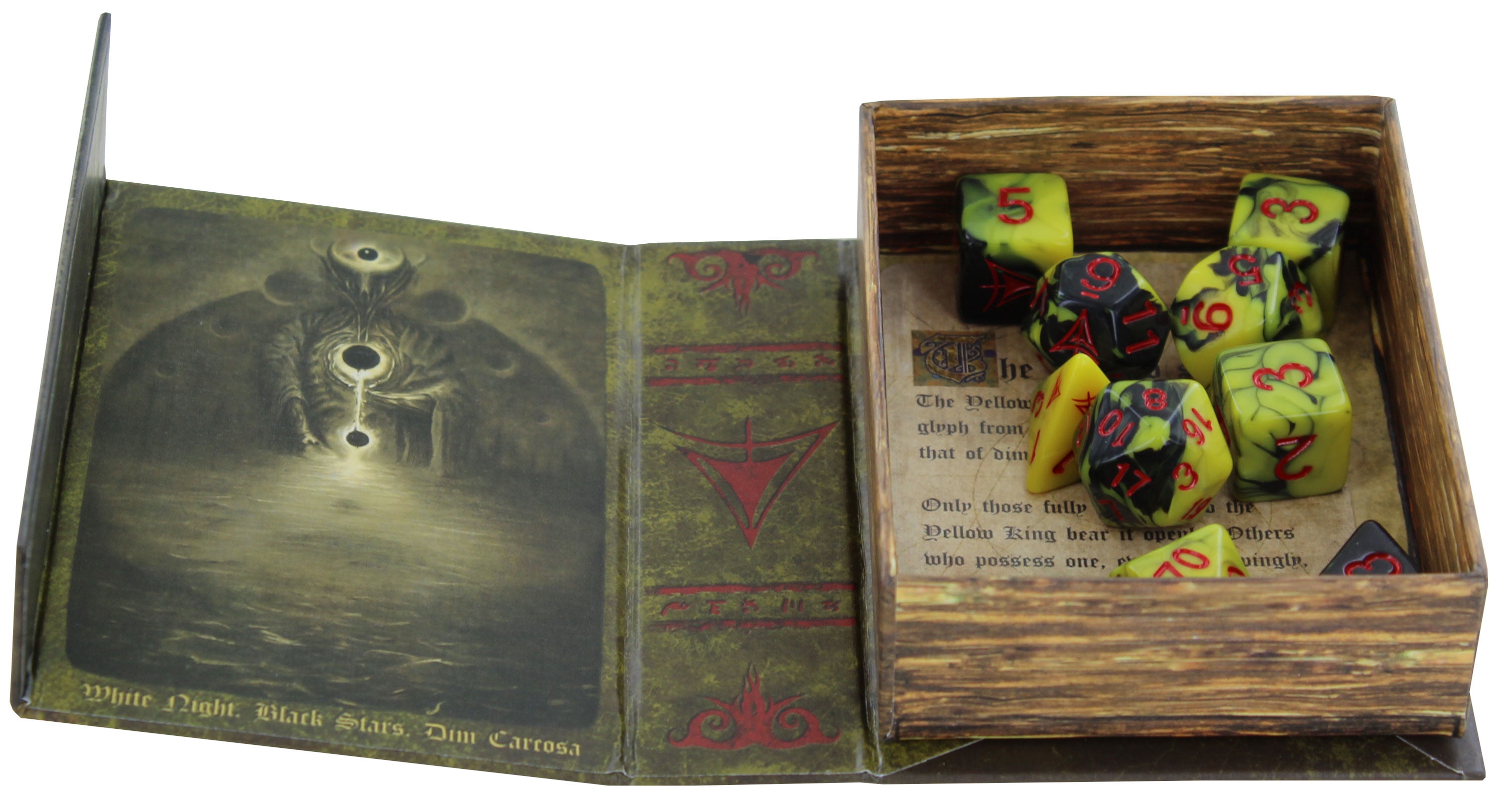 Elder Dice Yellow Sign Dice - BLOOD Edition Polyhedral Set - Walmart.com