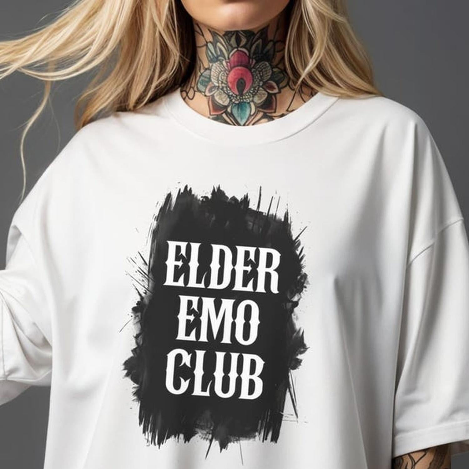 Elder Emo Club Blotch T-shirt Unisex Short Sleeve Tee Comfort Colors ...