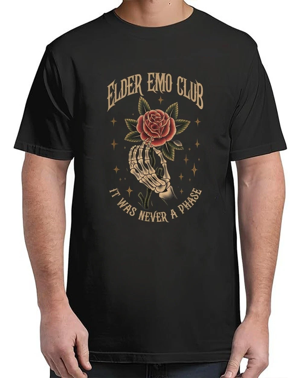 Elder Emo Club - It Was Never a Phase Vintage Adult S-4XL T-Shirt - Walmart.com