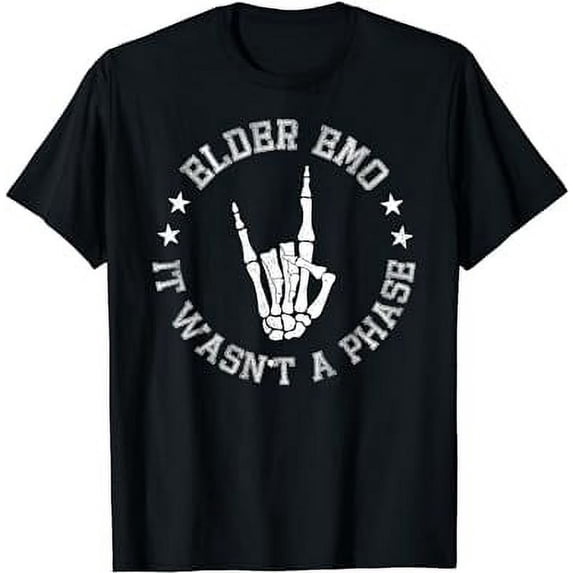 Elder Emo It Was Never A Phase For Old Fans Of Emo Music T-Shirt ...