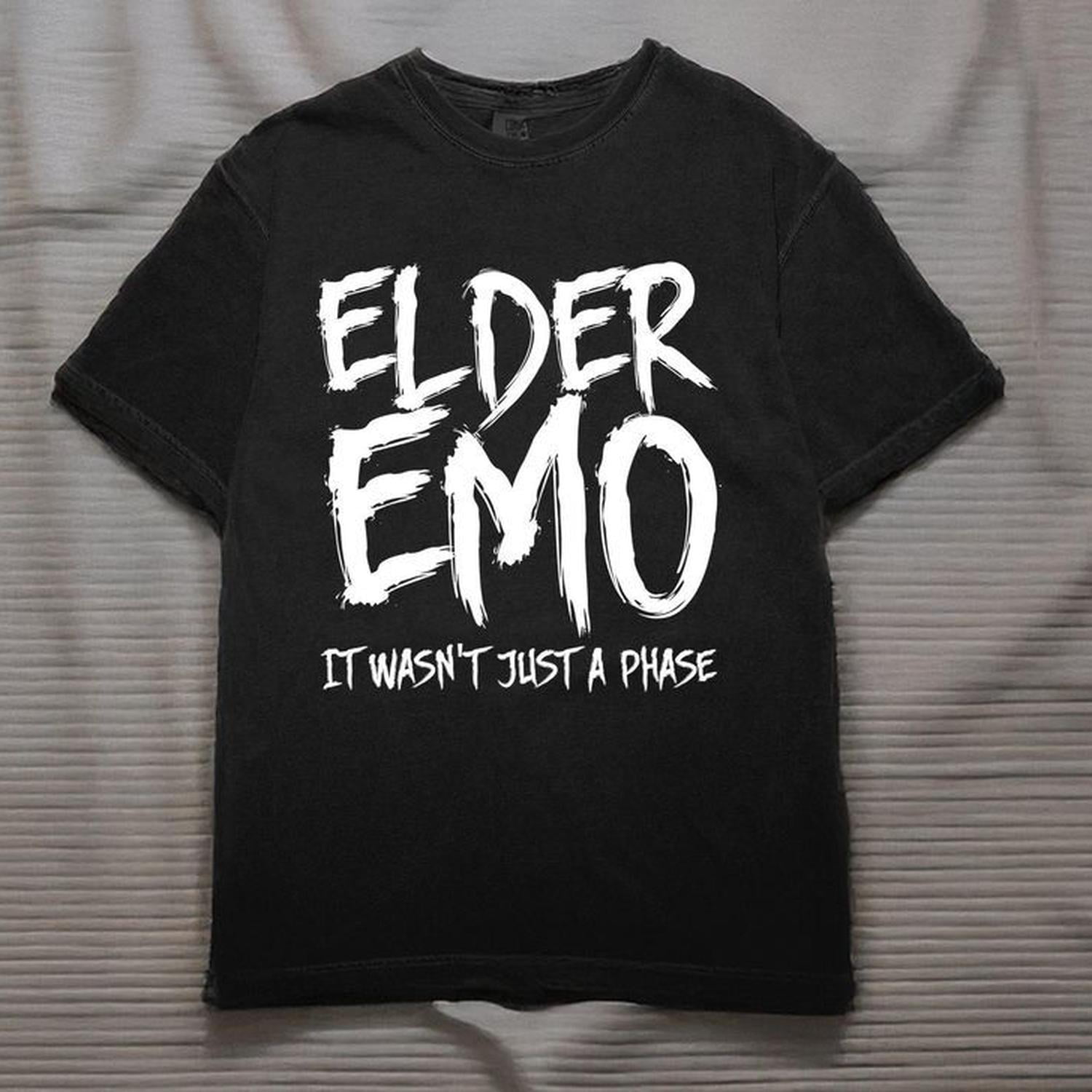 Elder Emo It Wasn't Just A Phase PNG, Funny Emo Nostalgia Shirt ...