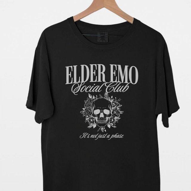 Elder Emo . Retired Emo Kit. Millennial Gift . Vintageinspired Emo . it was never a phase. elder ...