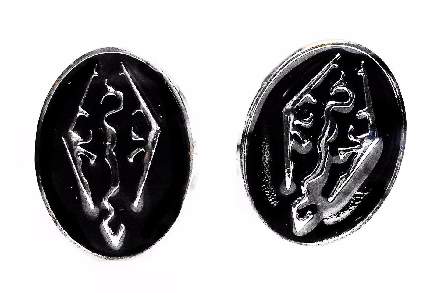 Elder Scrolls Skyrim Dragon Metal/Enamel Cufflinks - Walmart.com