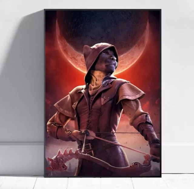 The Elder Scrolls V Skyrim Poster, Dragonborn Wall Art, Rolled Print 10 ...