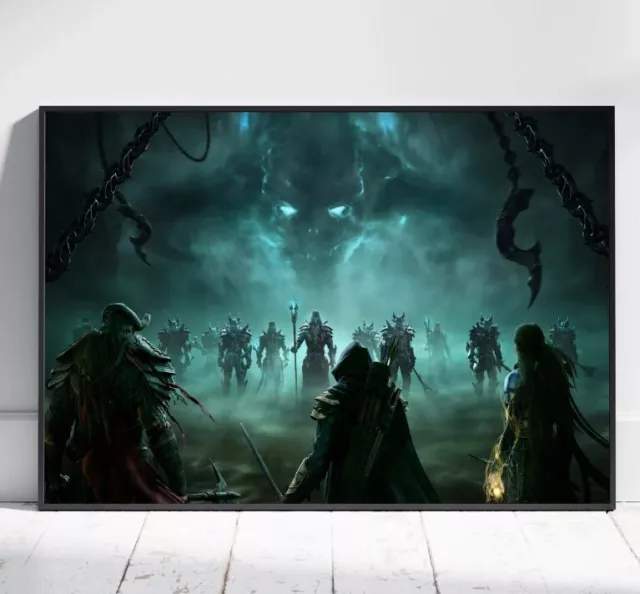 The Elder Scrolls V Skyrim Poster, Dragonborn Wall Art, Rolled Print 3 ...