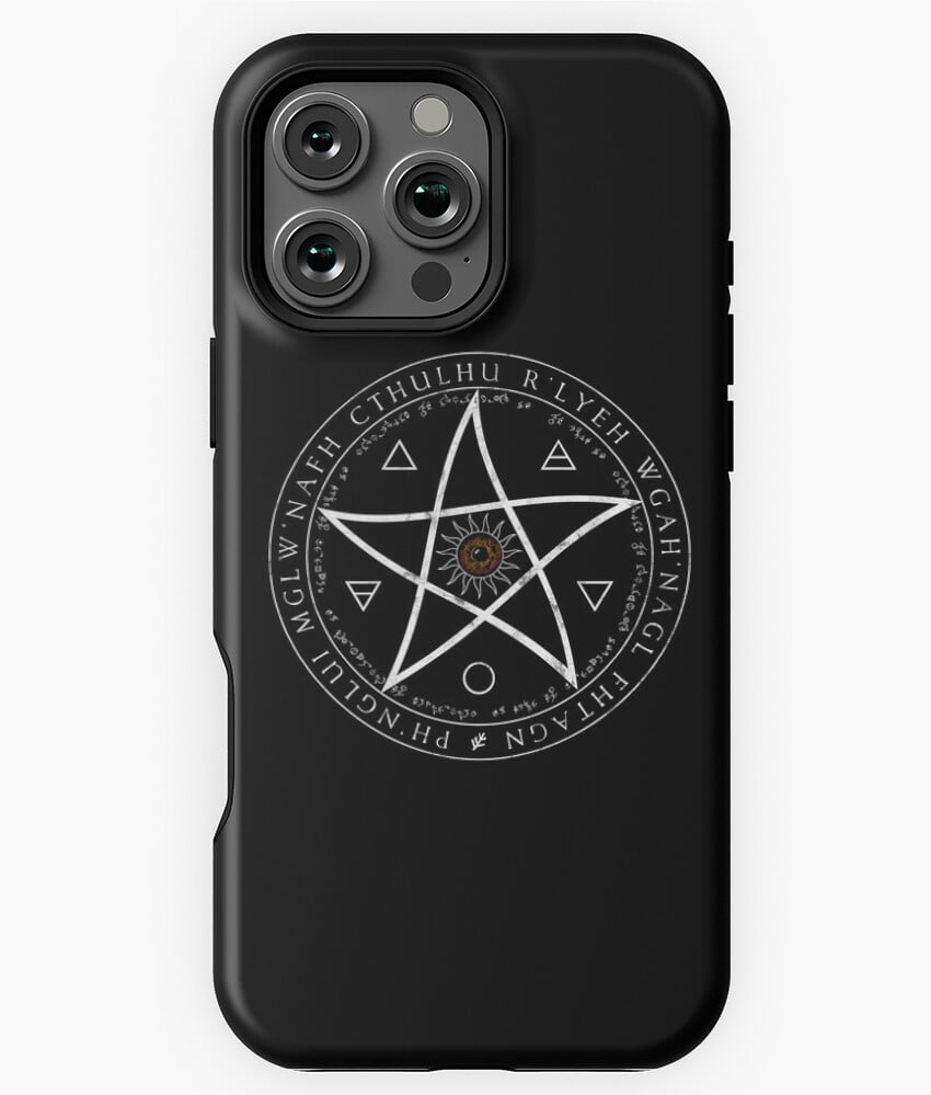 Elder Sign Sigil Warped Cthulhu Phone Case for iPhone 16 15 14 13 12 11 ...