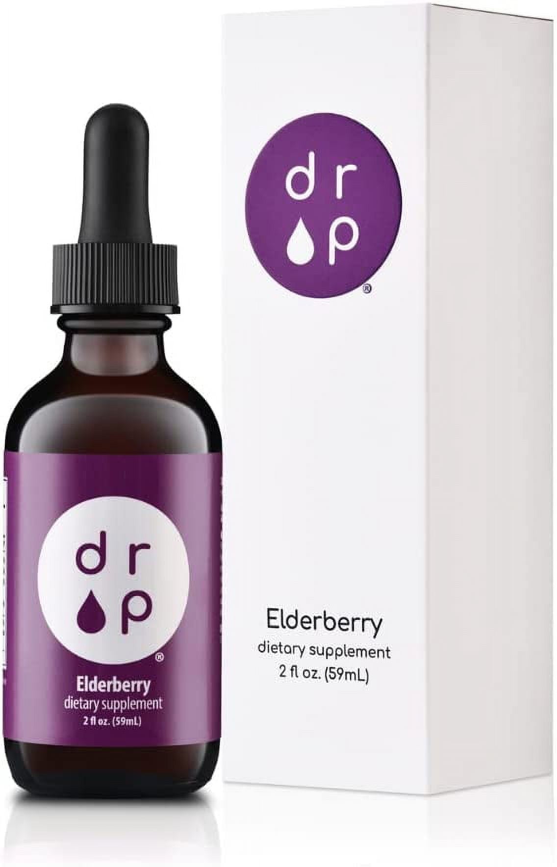 Elderberry Liquid Drops with Vitamin C - Organic, Immune Support for Adults and Kids - Gluten ...