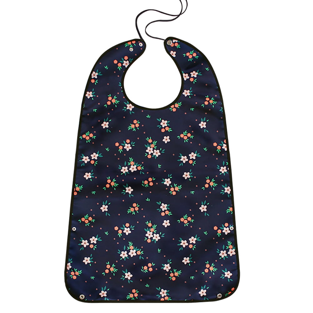 Elderly Adult Bibs for Eating Floral Washable Reusable Adult Clothing ...