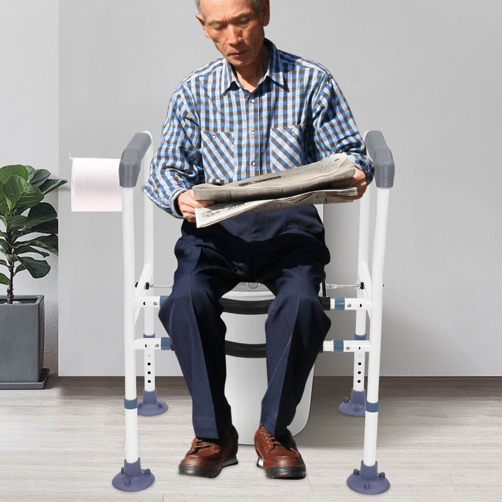 Elderly Bathroom Support Toilet Safety Rails Handrails Handicap Grab ...