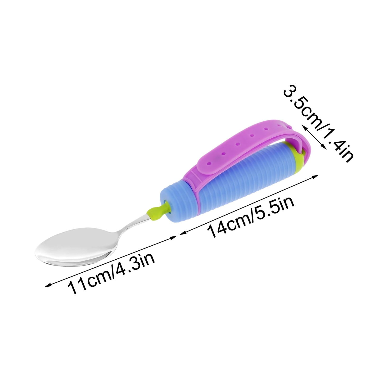 Elderly Eating Spoon, with 360 Flexible Rotation Head - Stainless Steel ...