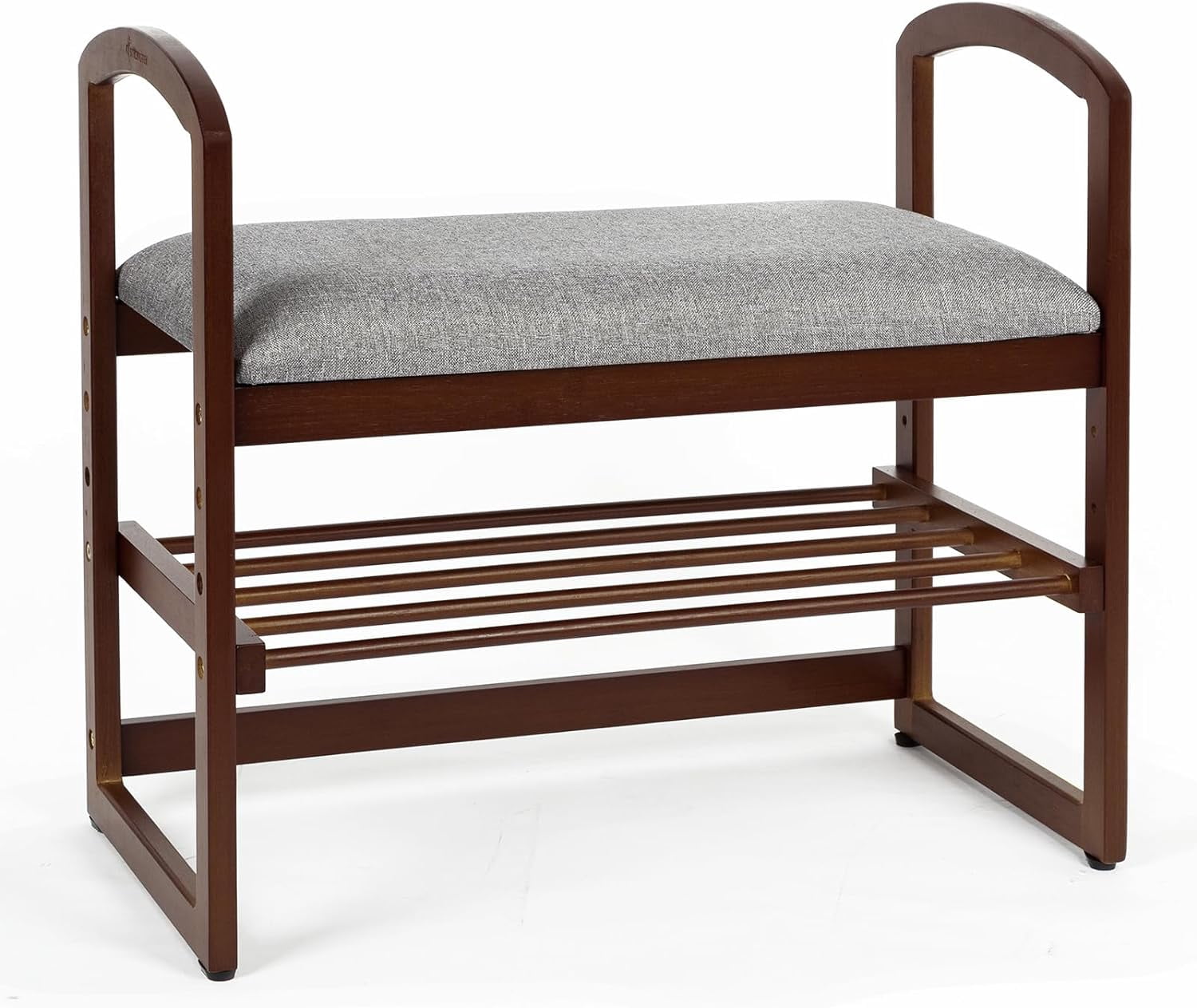 Elderly-Friendly Shoe Bench with Armrests, 14" High, Lightweight, 220 ...