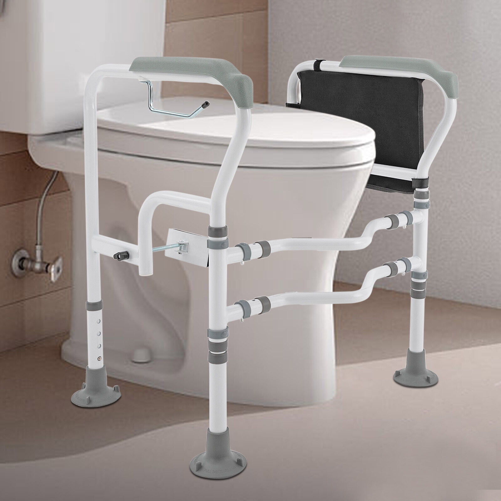 Elderly Grab Bar Toilet Frame Foldable Adjustable Safety Grab Handle ...