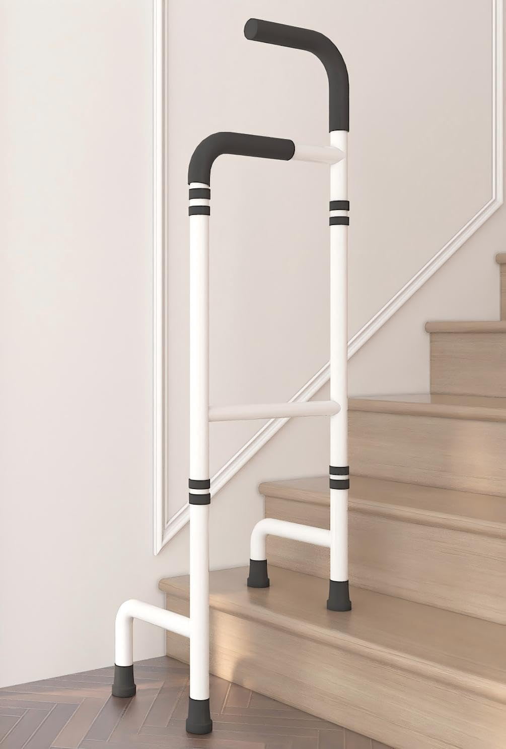 Elderly Stair Climbing Assist Cane, Adjustable Height 36-46in ...