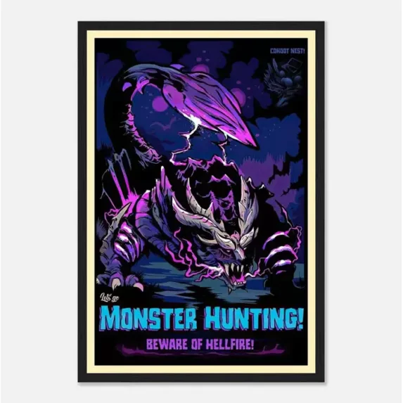 Elders Reces -Let'S Go Monster Hunting Monster Hunter World Gaming Wall ...