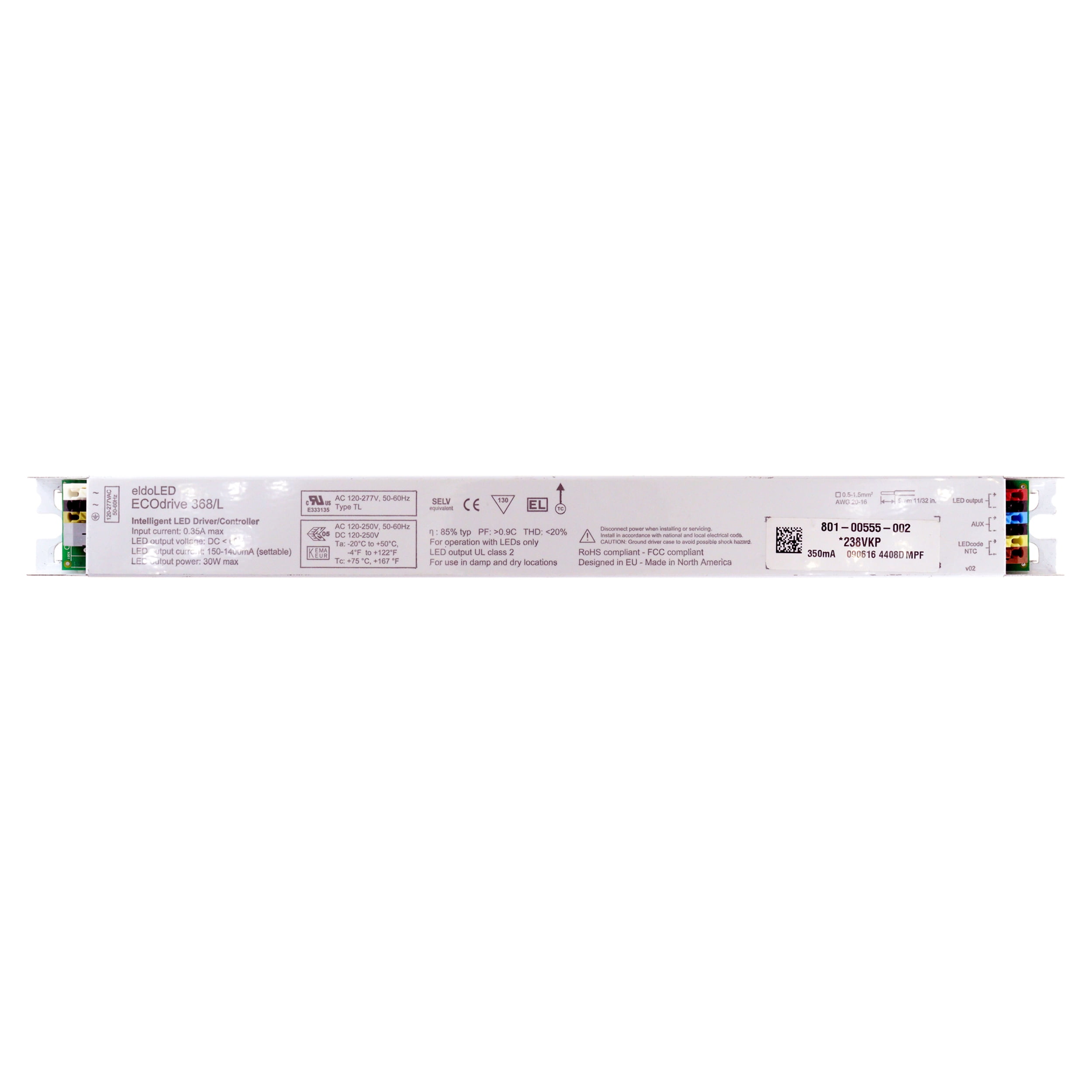 EldoLED ECOdrive-368/L Intelligent LED Driver/Controller, 60Vdc, 150 ...