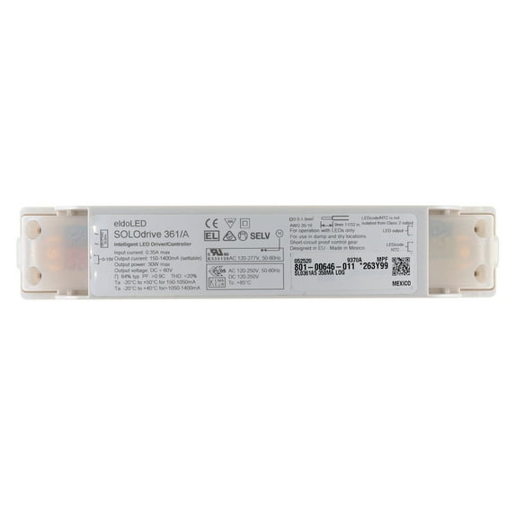 EldoLED SOLOdrive-361/A Dimmable Intelligent LED Driver/Controller, 30W 120/277V - Walmart.com