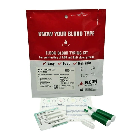 EldonCard Blood Bank Test Kit 20 µL ELD-BT, 1 Ct - Walmart.com