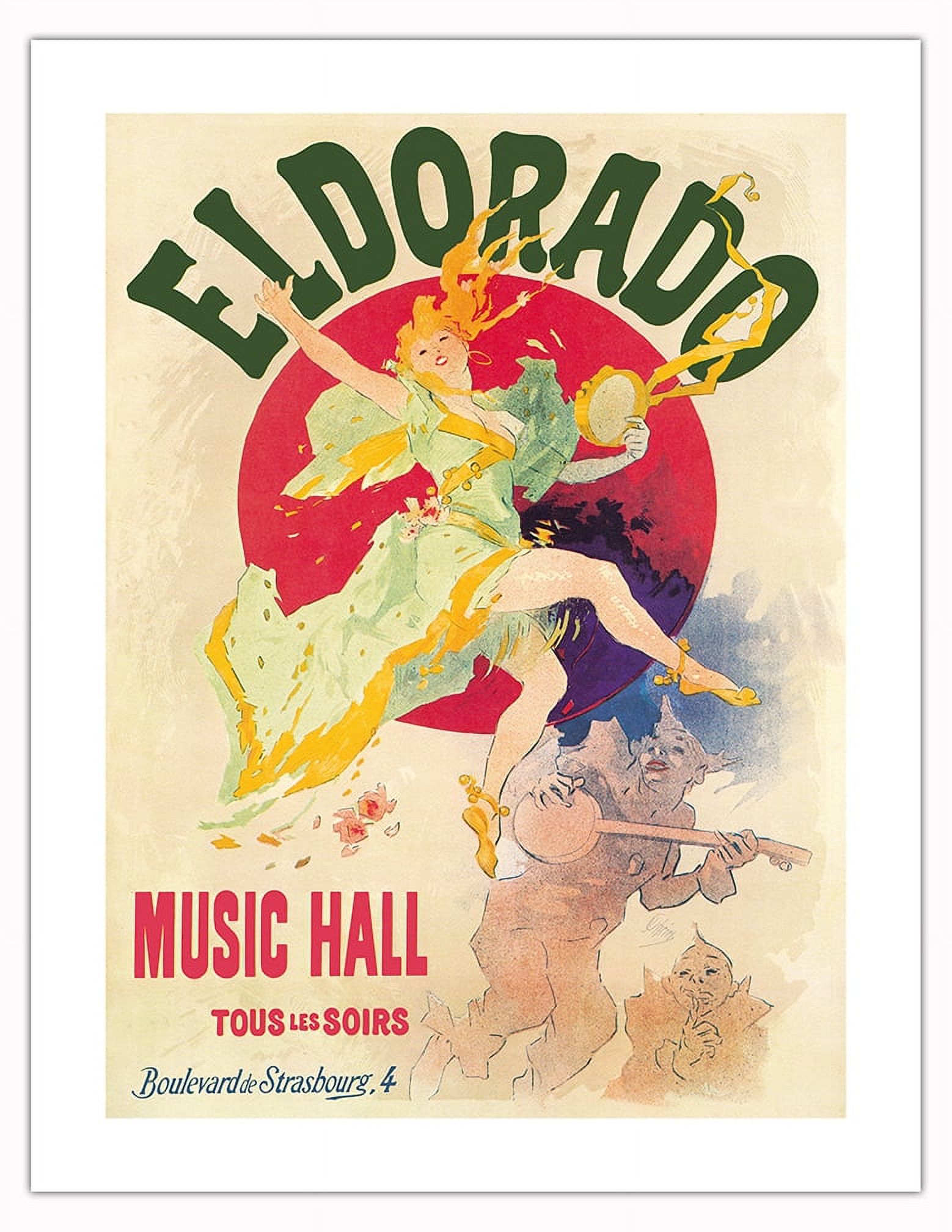 Eldorado Music Hall - Paris France - Vintage Music Poster by Jules ...
