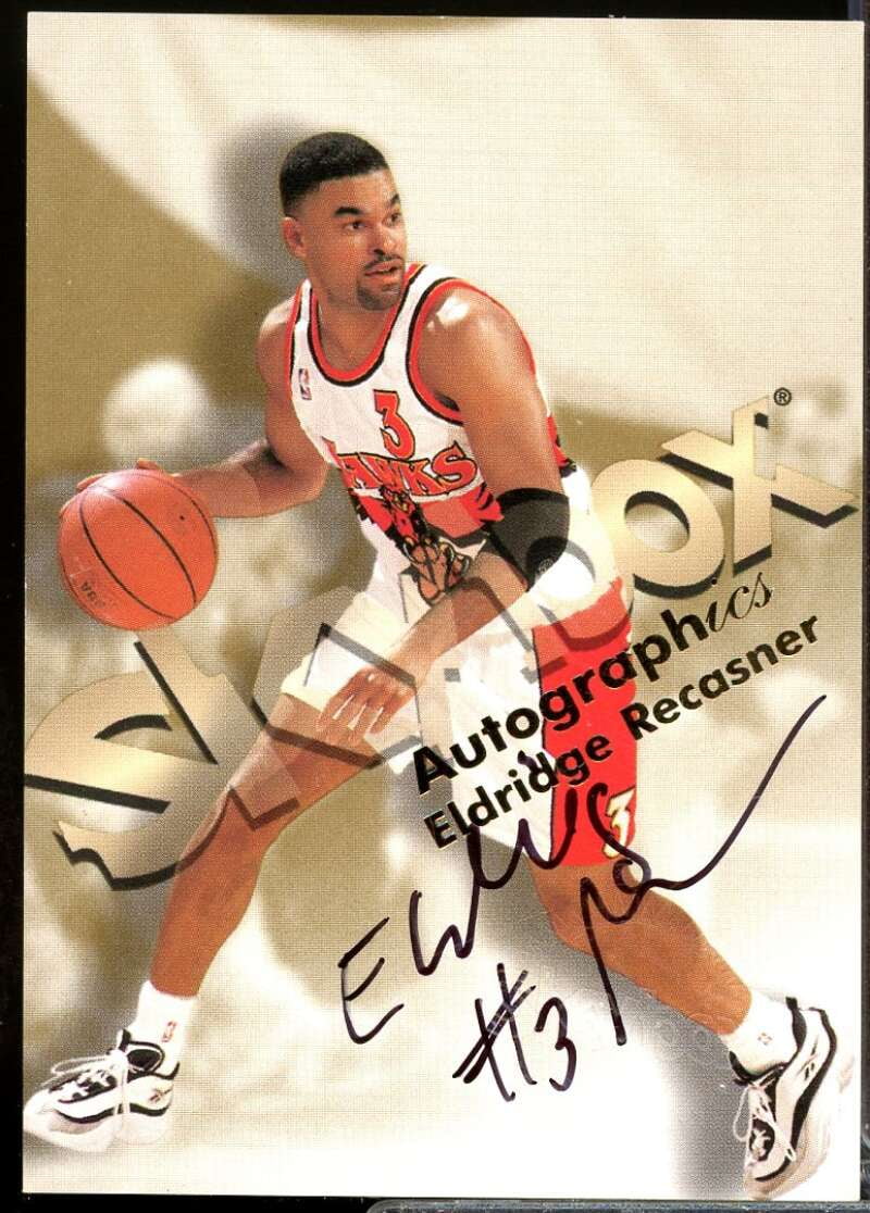Eldridge Recasner Card 1998-99 SkyBox Premium Autographics #101 ...