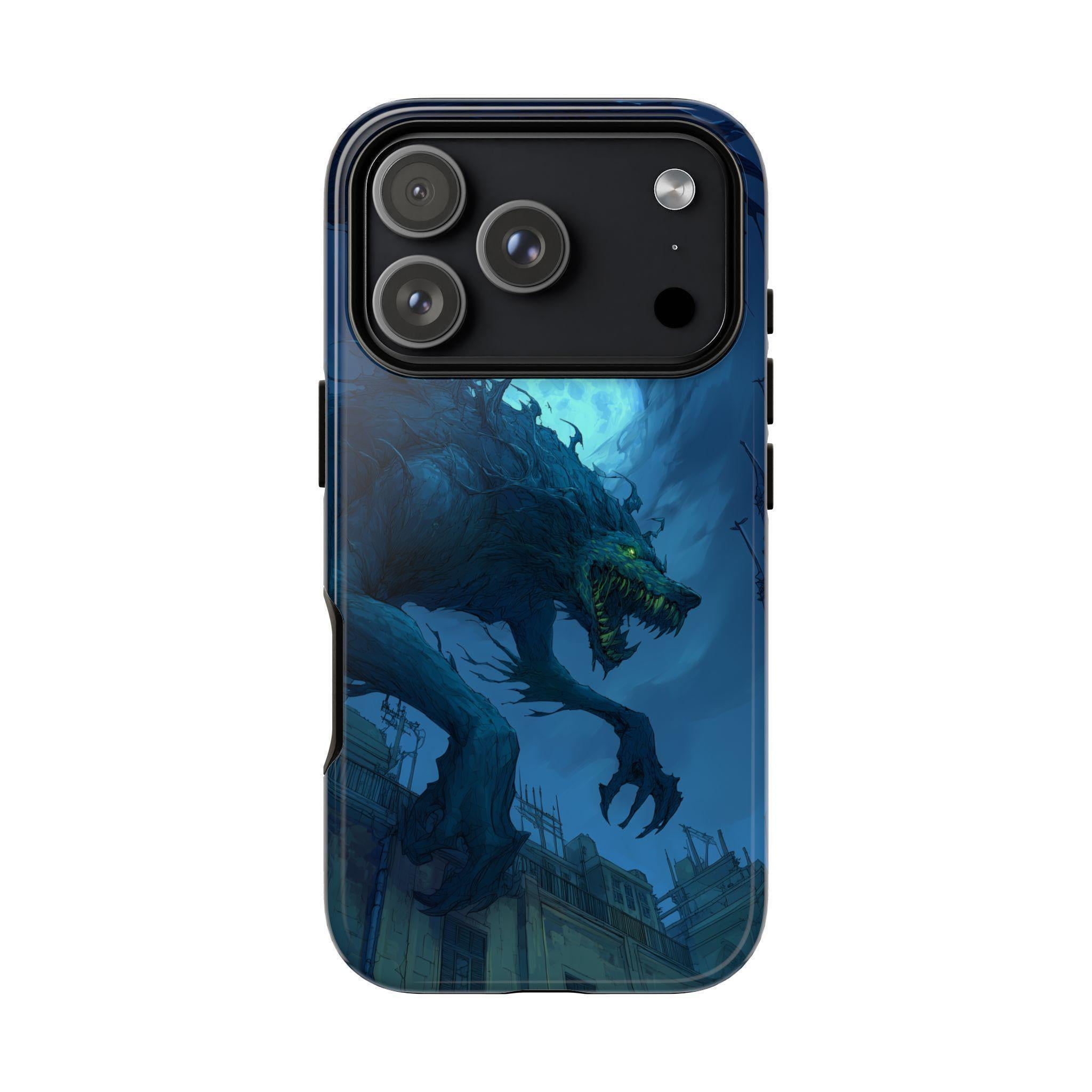 Eldritch Horror Midnight Wolf Dark Cosmic Creature Phone Case with ...