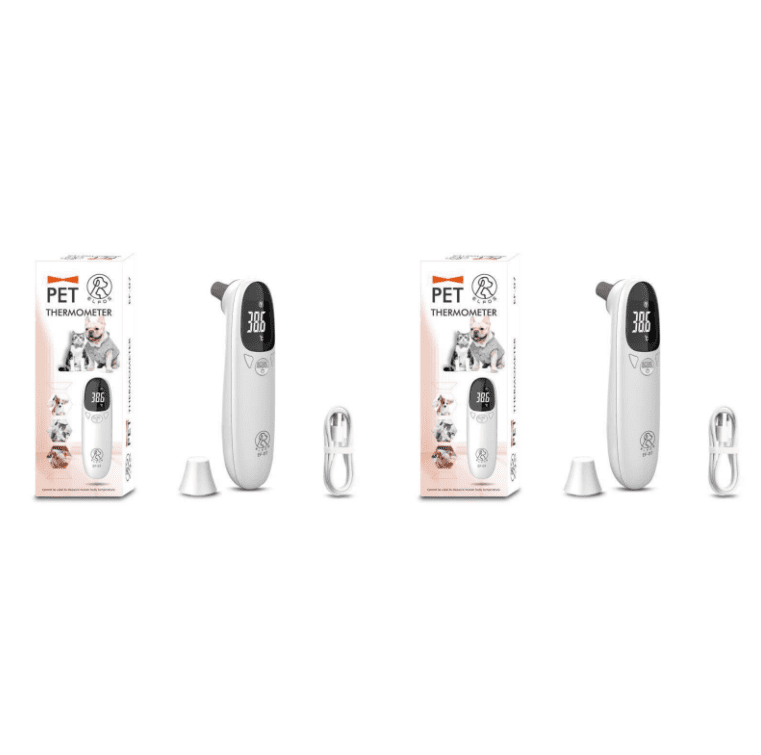 Elean 2Pack Ear Thermometers, Pet Ear Thermometer for Dogs, Cat and Dog ...