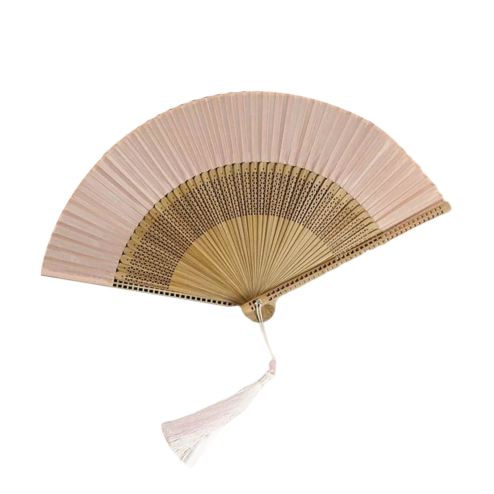 Elean Bamboo Hand Fans with Elegant Tassel,9.06" Folding Hand Held Fans ...