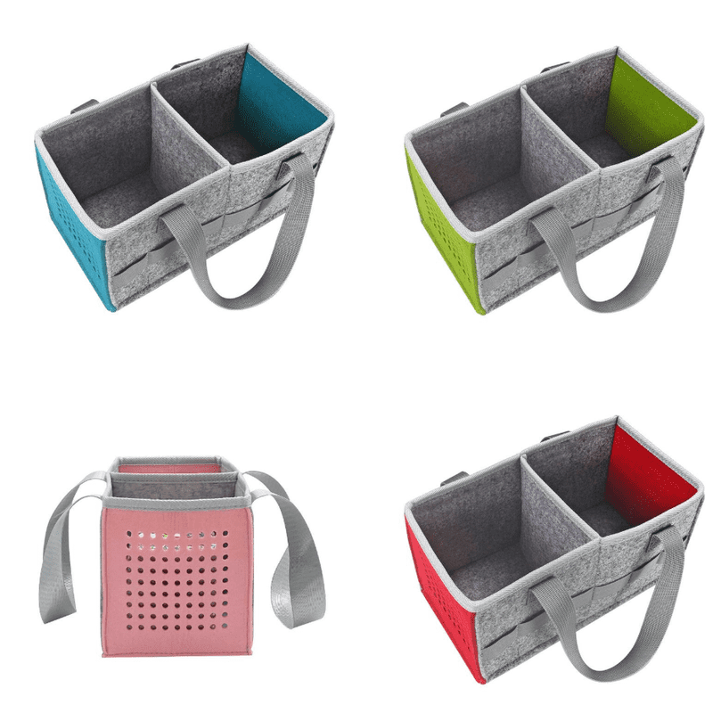 Elean Large Diaper Caddy Organizer for Baby, Portable Baby Basket with Handles, Baby Gift Basket ...