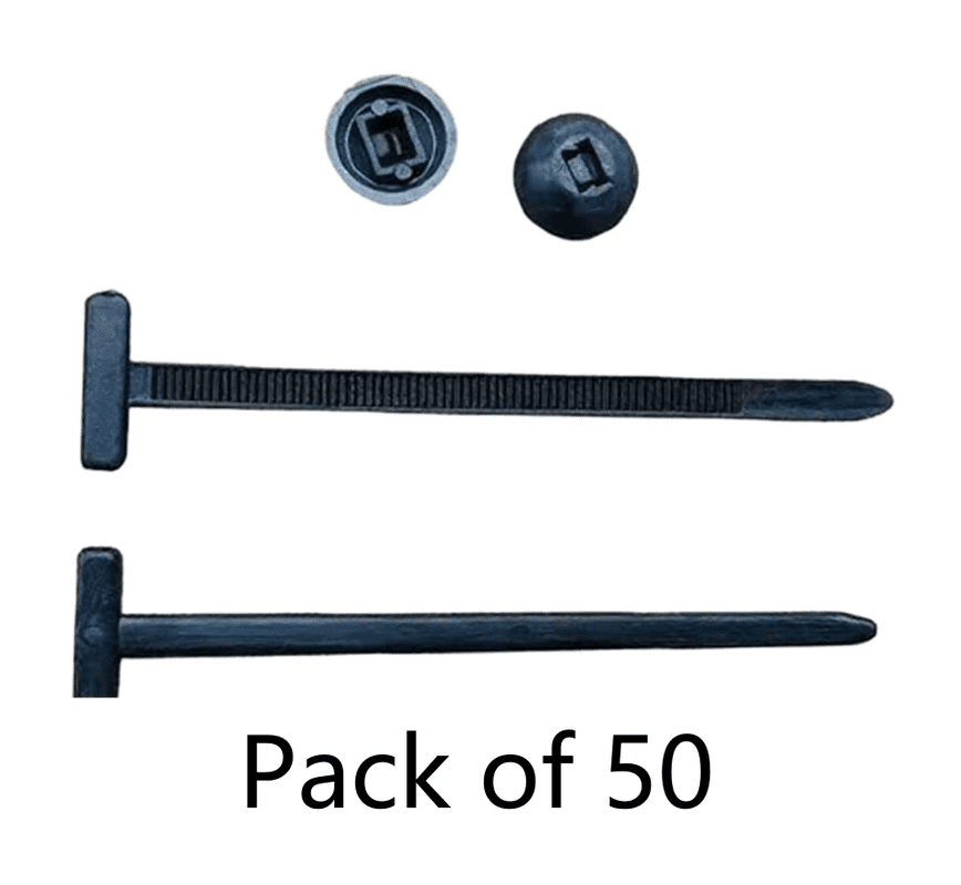 Elean Zip Ties Black 3.54 Inch 50 Pack, Long Plastic Cable Ties Nylon ...