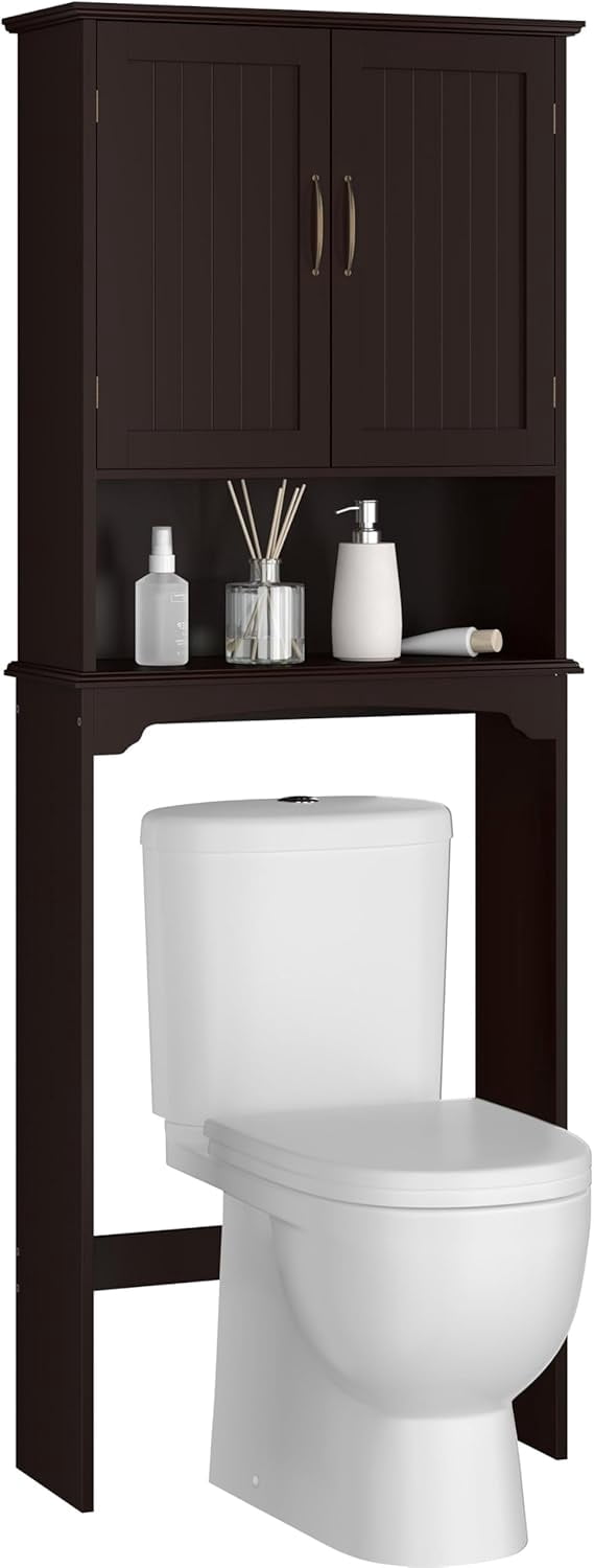 Eleanor Grace Over The Toilet Storage with 2 Doors & Adjustable Shelf ...