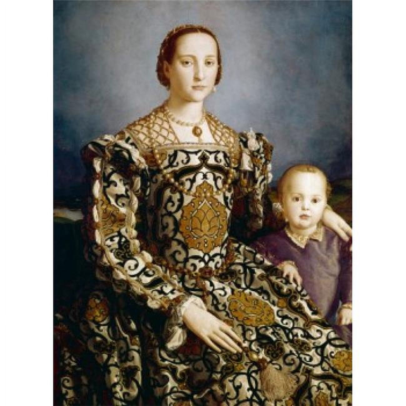 Eleanor of Toledo & Her Son Giovanni de Medici by Agnolo Bronzino Circa ...
