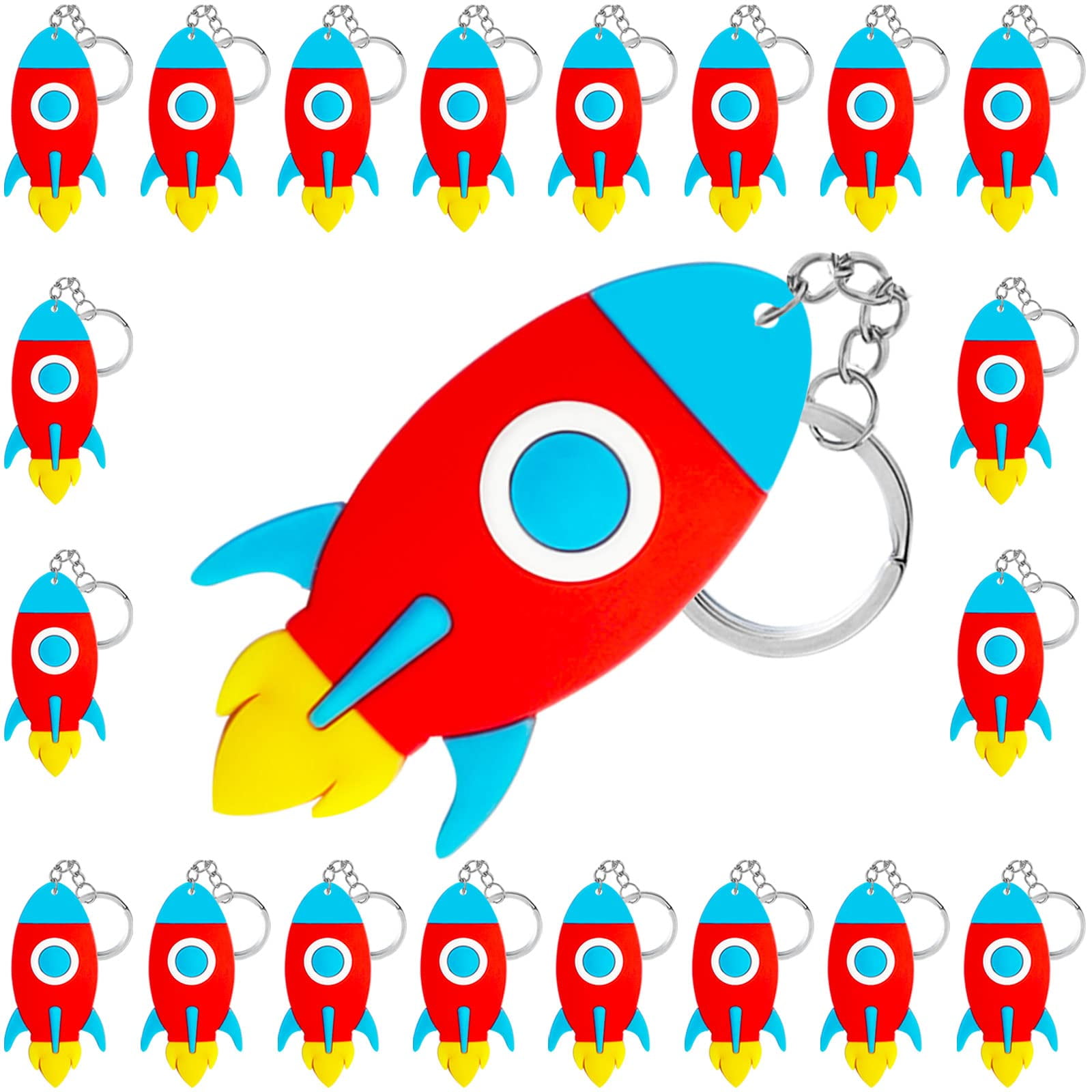 Elecrainbow 20 Pack Rocket MMF7 Keychain Guest Return Gift for Outer ...