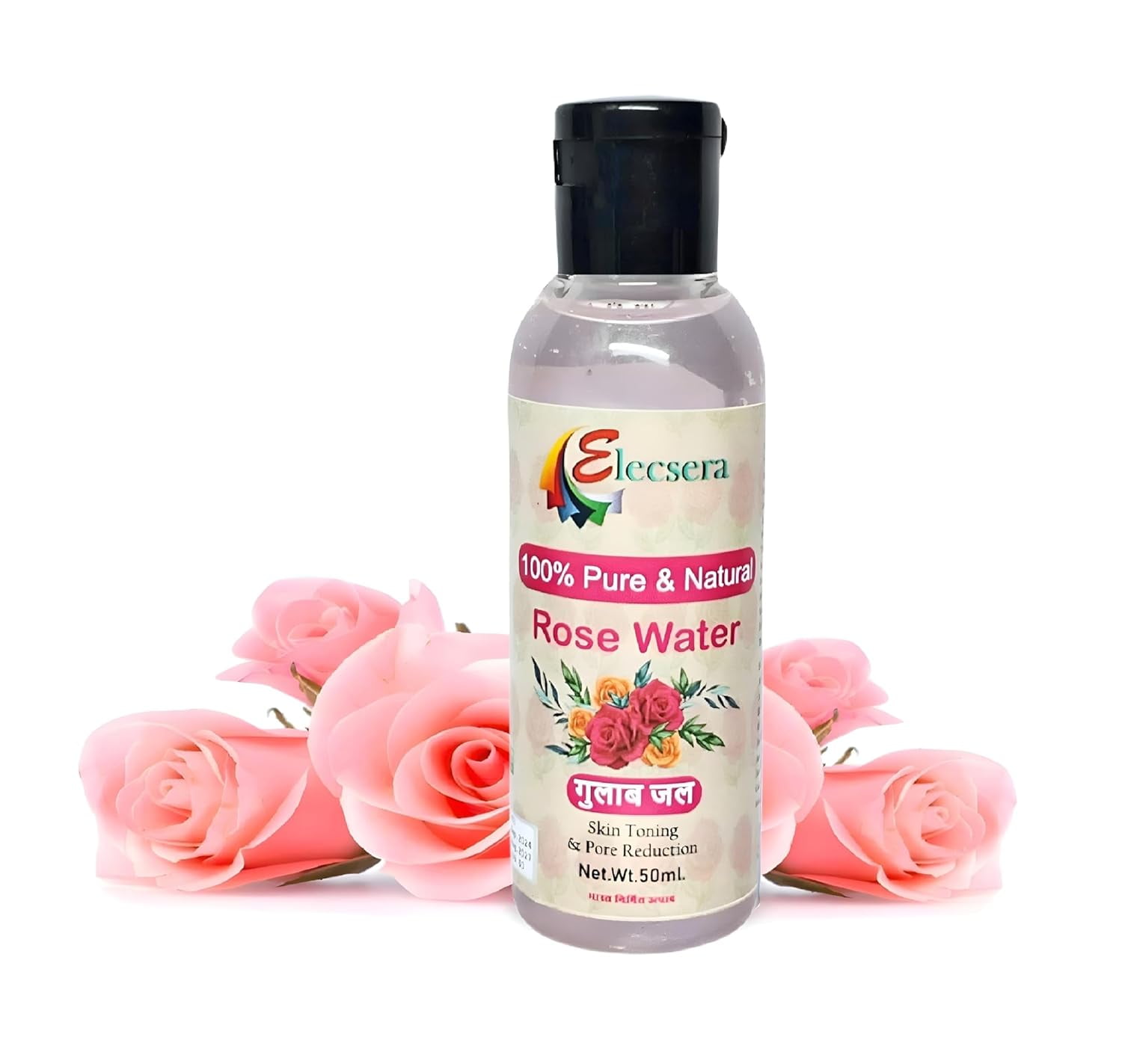 Elecsera Rose Water Gulab Jal Natural Hydro Distilled for Skin Face 100 ...