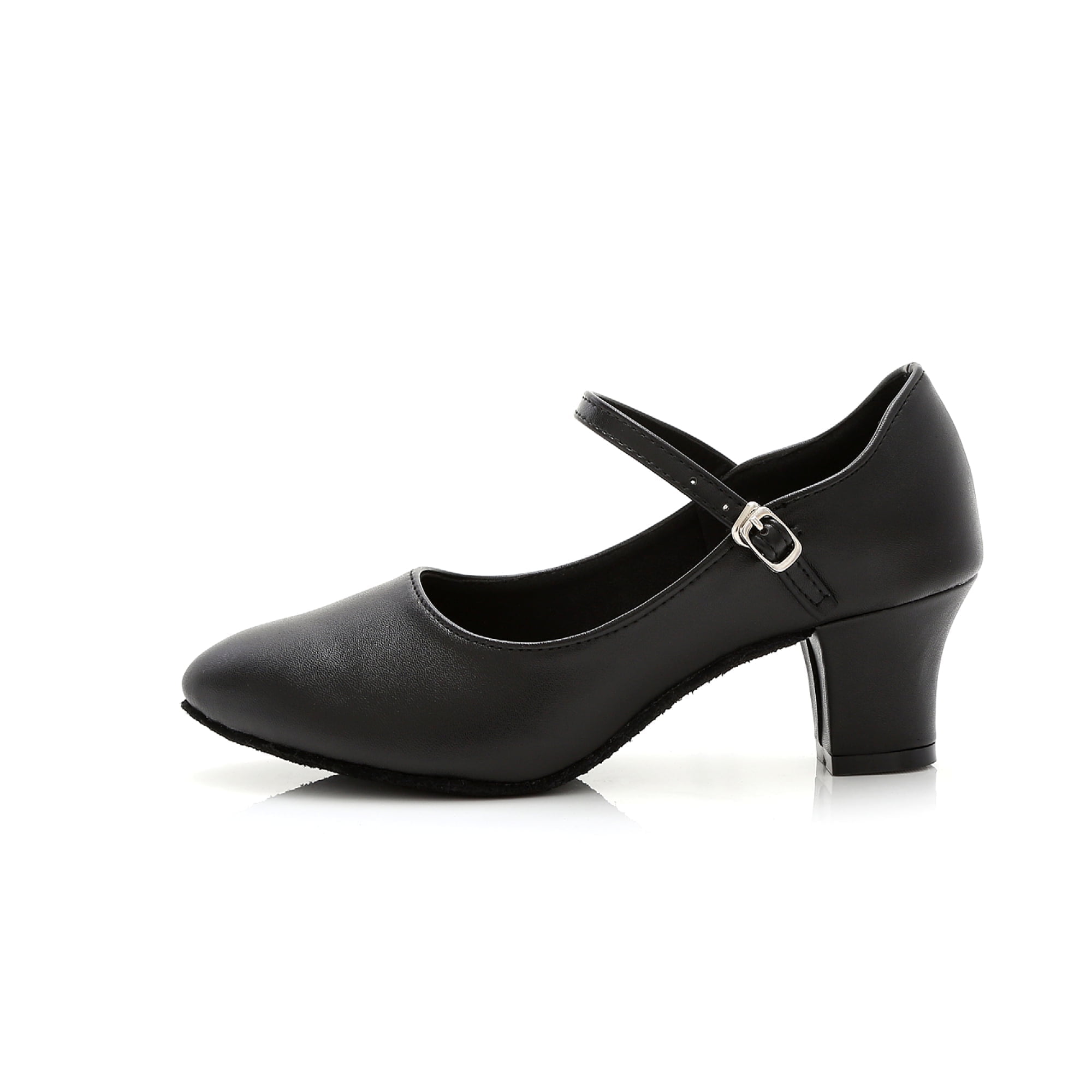 Elecsop Black Heels, Comfortable Supportive Dance Heels, Ankle Strap ...