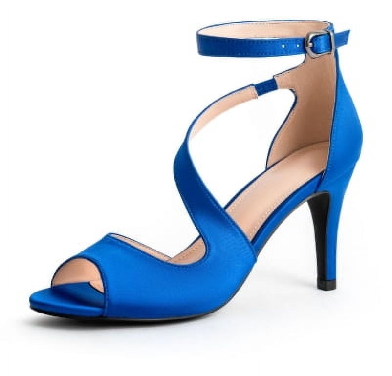 Elecsop High Heels, Comfortable Sexy Open Toe Pointed Heels for Women ...