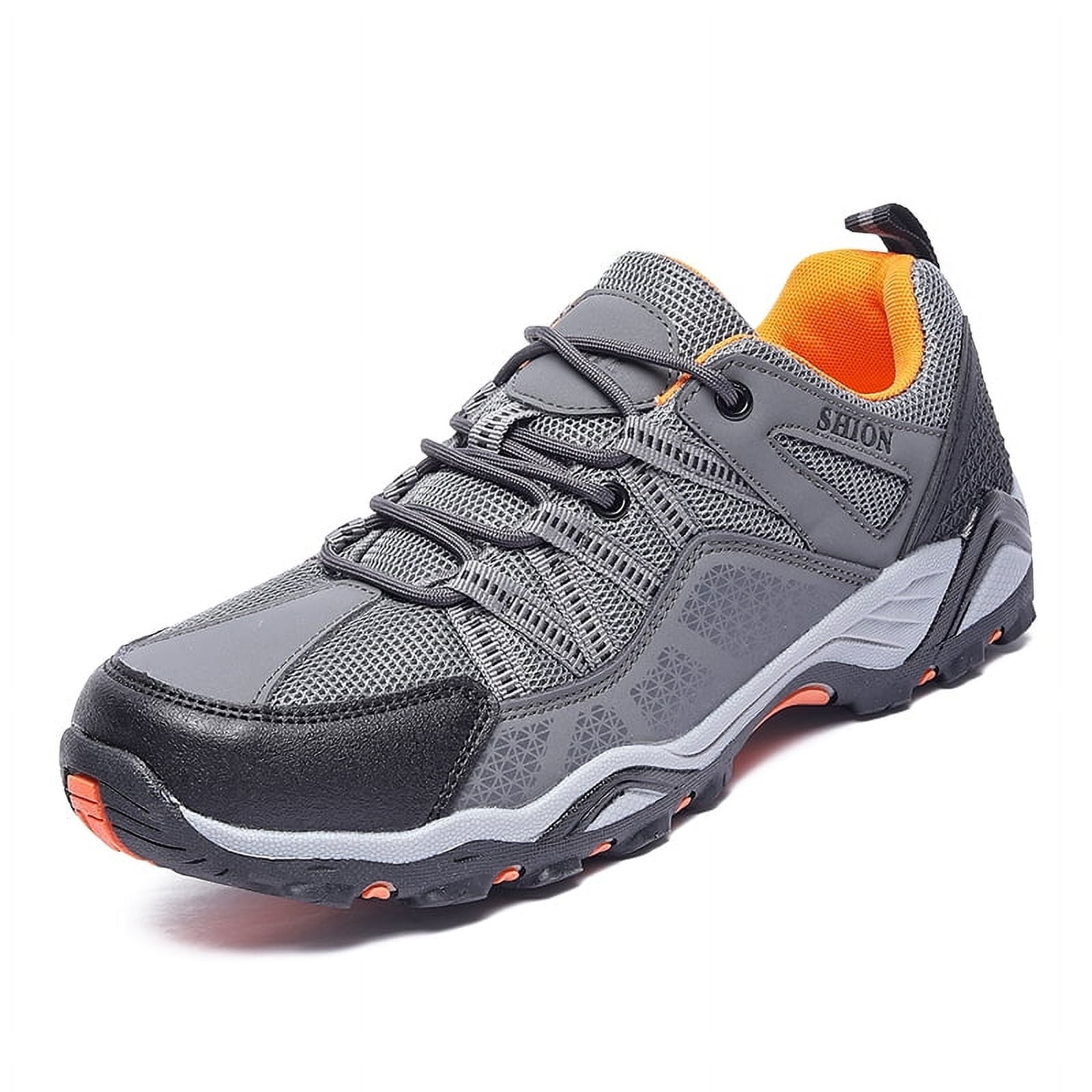 Elecsop Hiking Shoes Men, Outdoor Waterproof Mountain Trekking Work ...