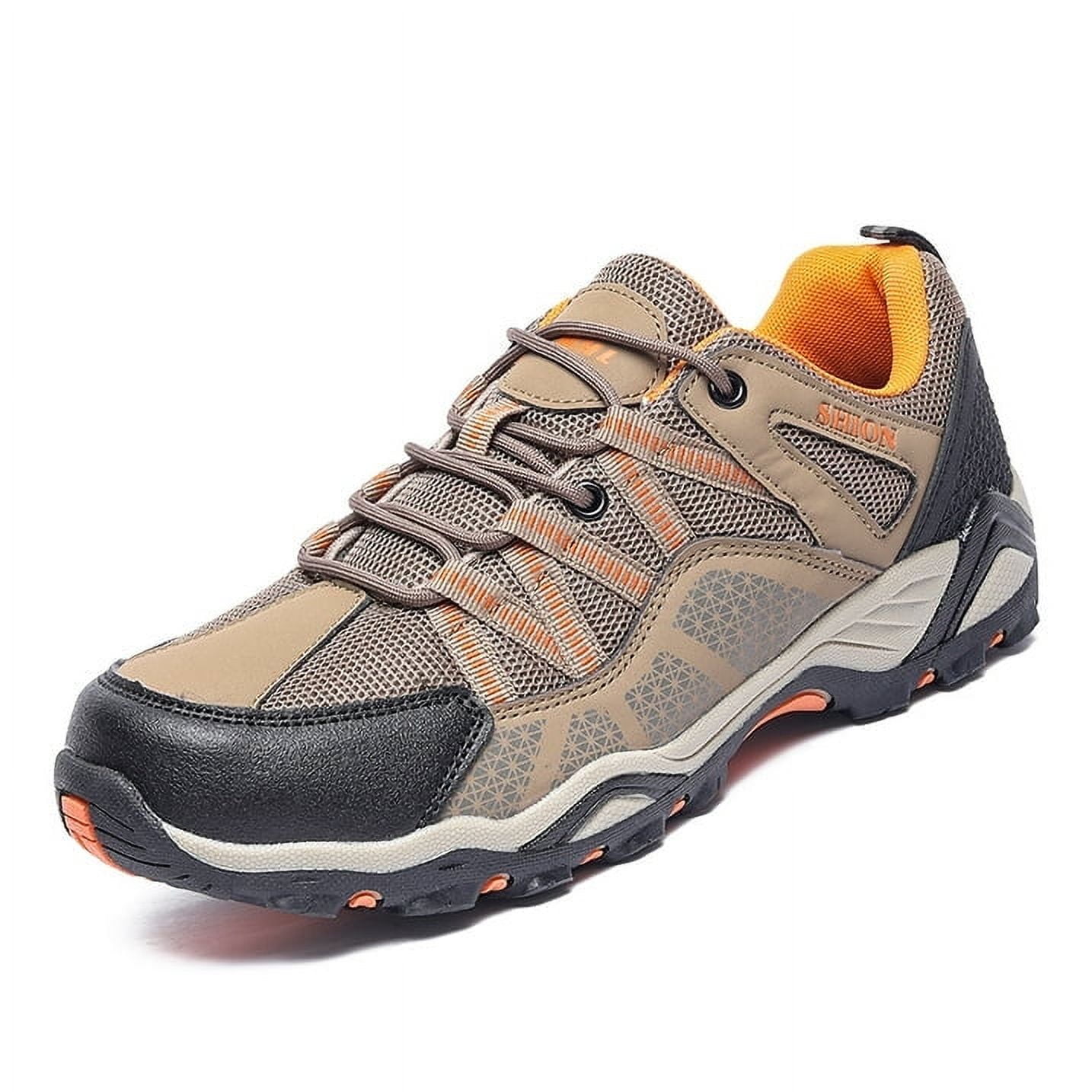 Elecsop Hiking Shoes Men, Outdoor Waterproof Mountain Trekking Work ...