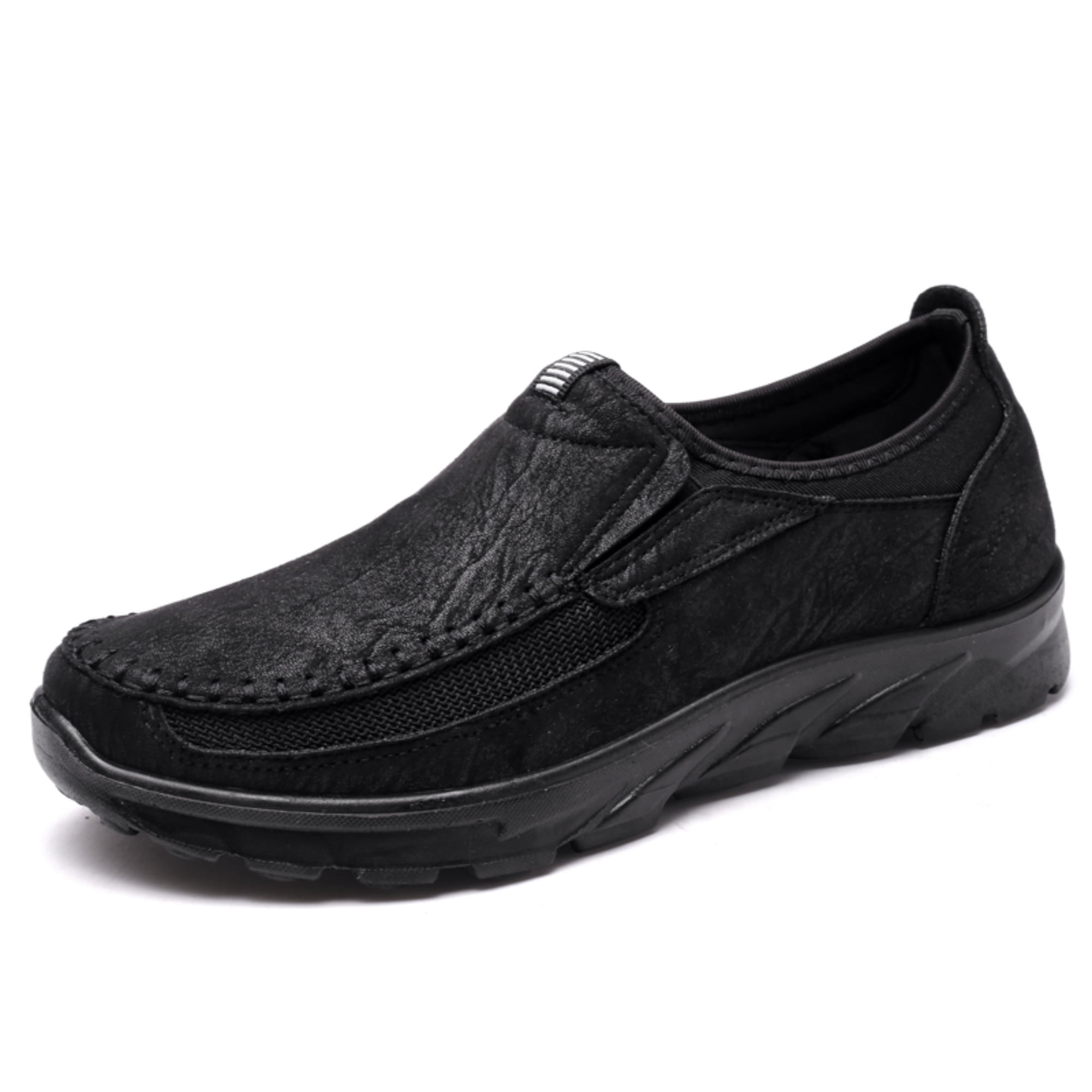 Elecsop Loafers for Men, Soft Comfortable Lightweight Leather Slip on ...