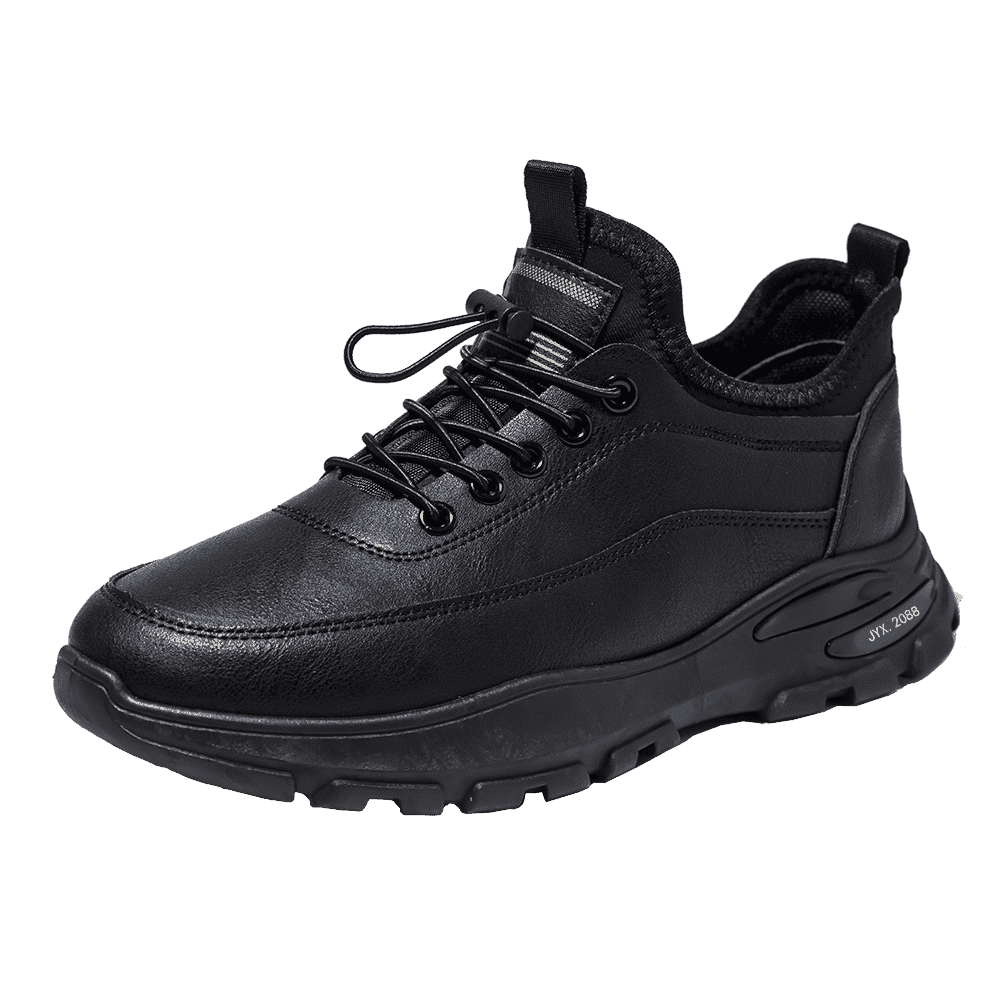 Elecsop Mens Sneakers, Soft Breathable Comfortable Leather Low Top Mens ...