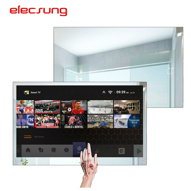Elecsung 32'' Large Screen 4K UHD Smart Touchscreen Waterproof TV ...